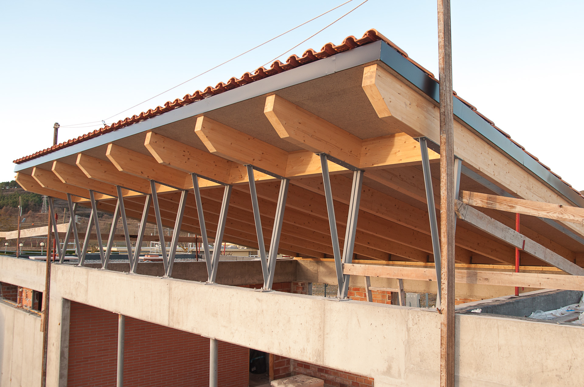 Cubierta de madera