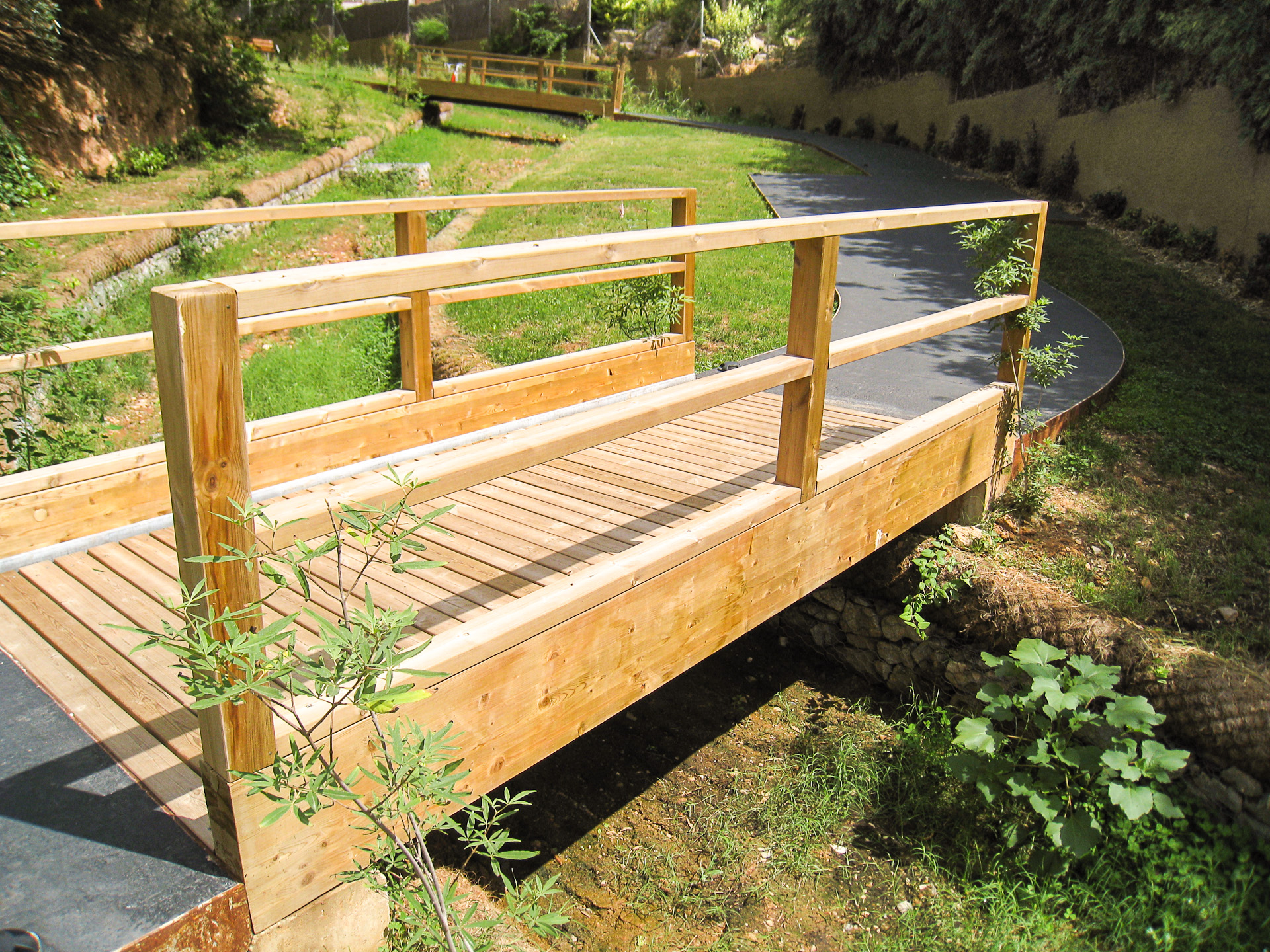 Pasarela de madera